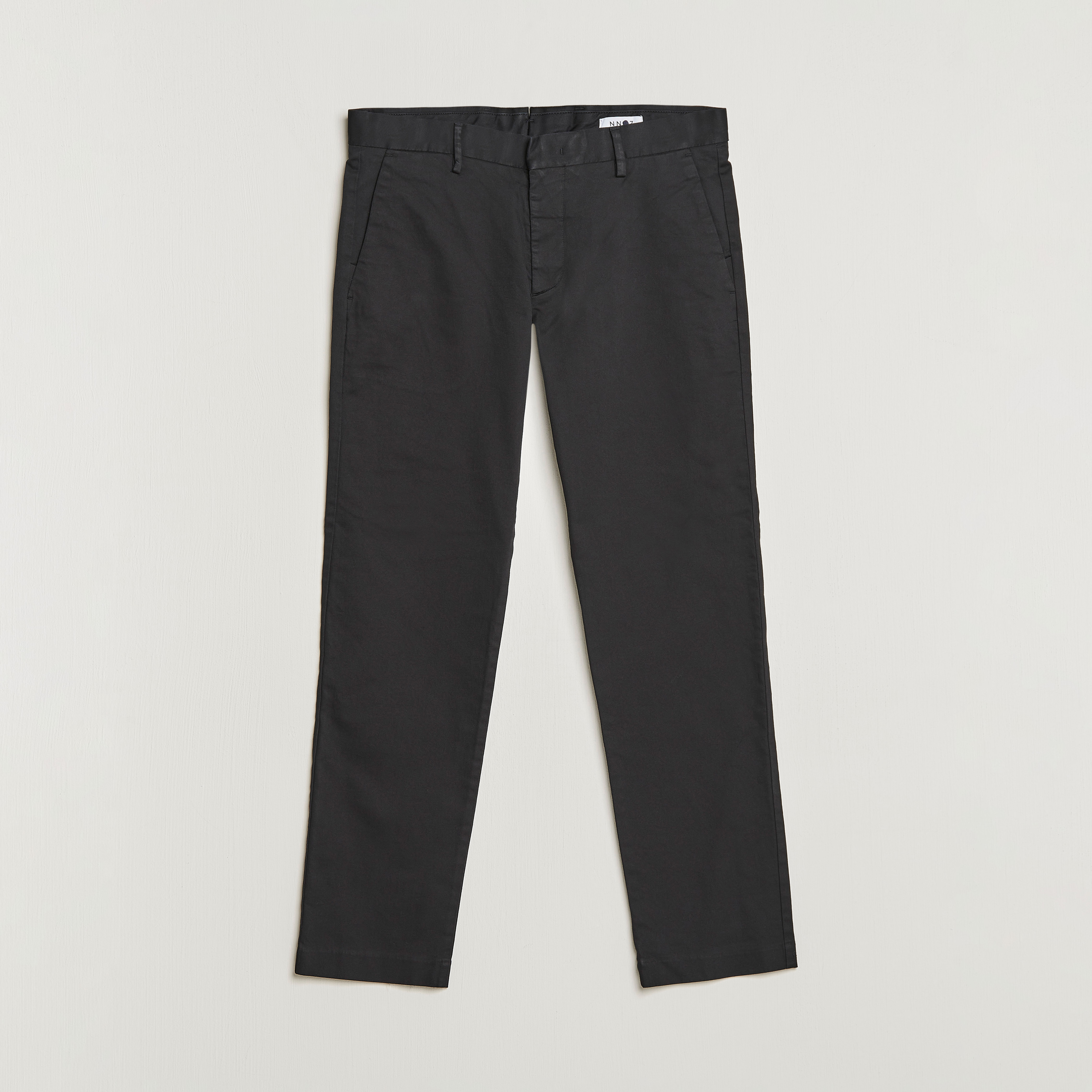 NN07 Theo Regular Fit Stretch Chinos Black su CareOfCarl.it