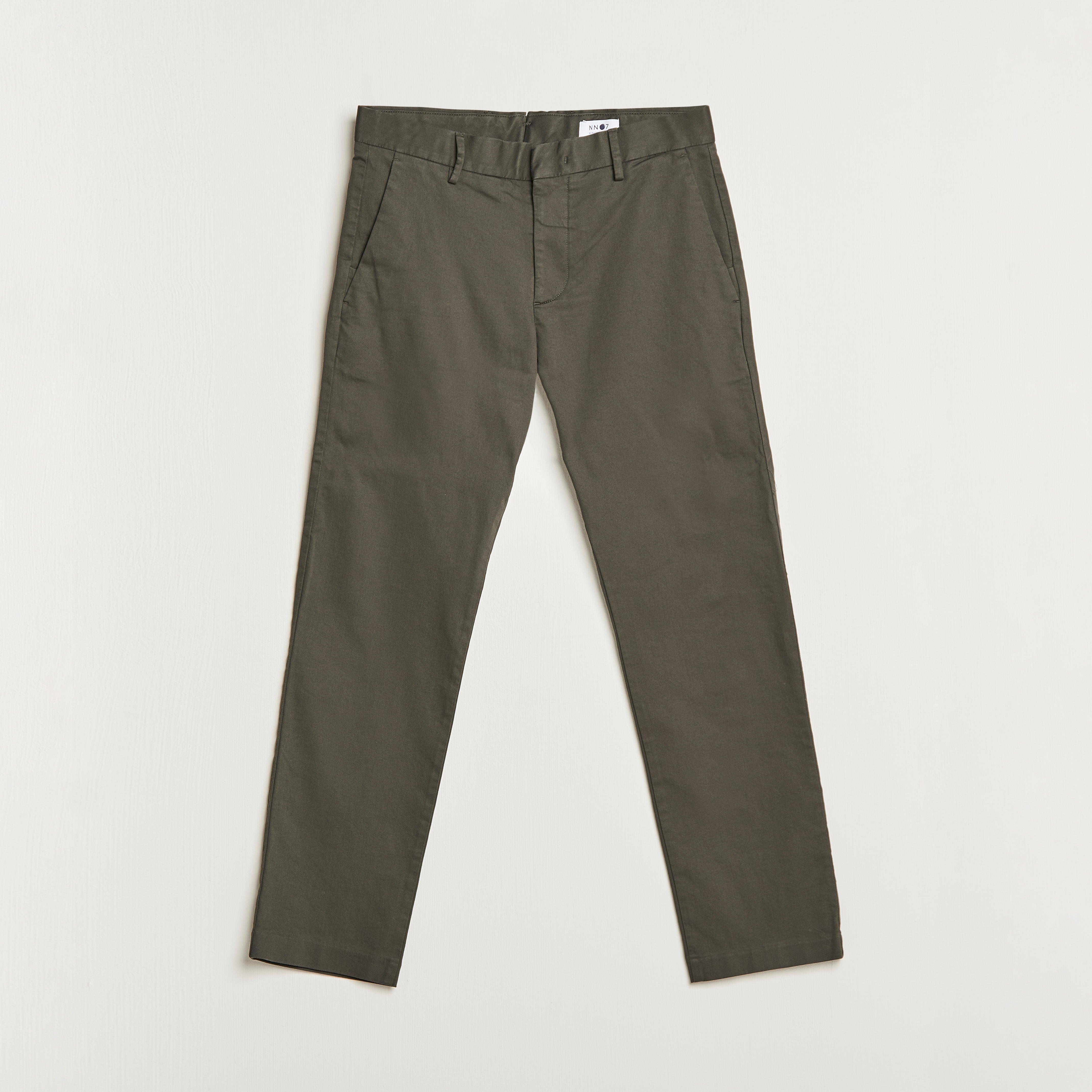 NN07 Theo Regular Fit Stretch Chinos Dark Army su CareOfCarl.it