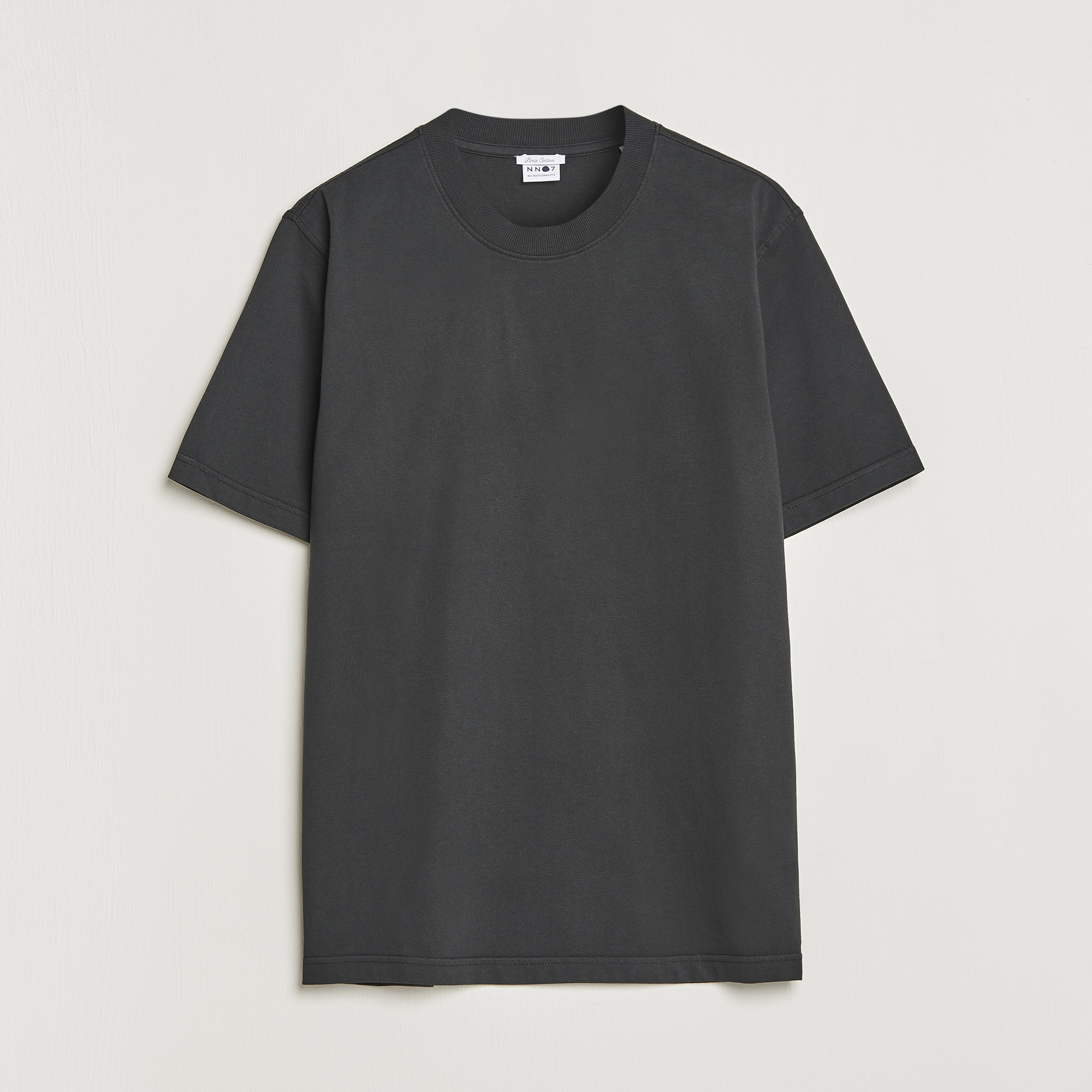 NN07 Adam Pima Crew Neck T-Shirt Black su CareOfCarl.it