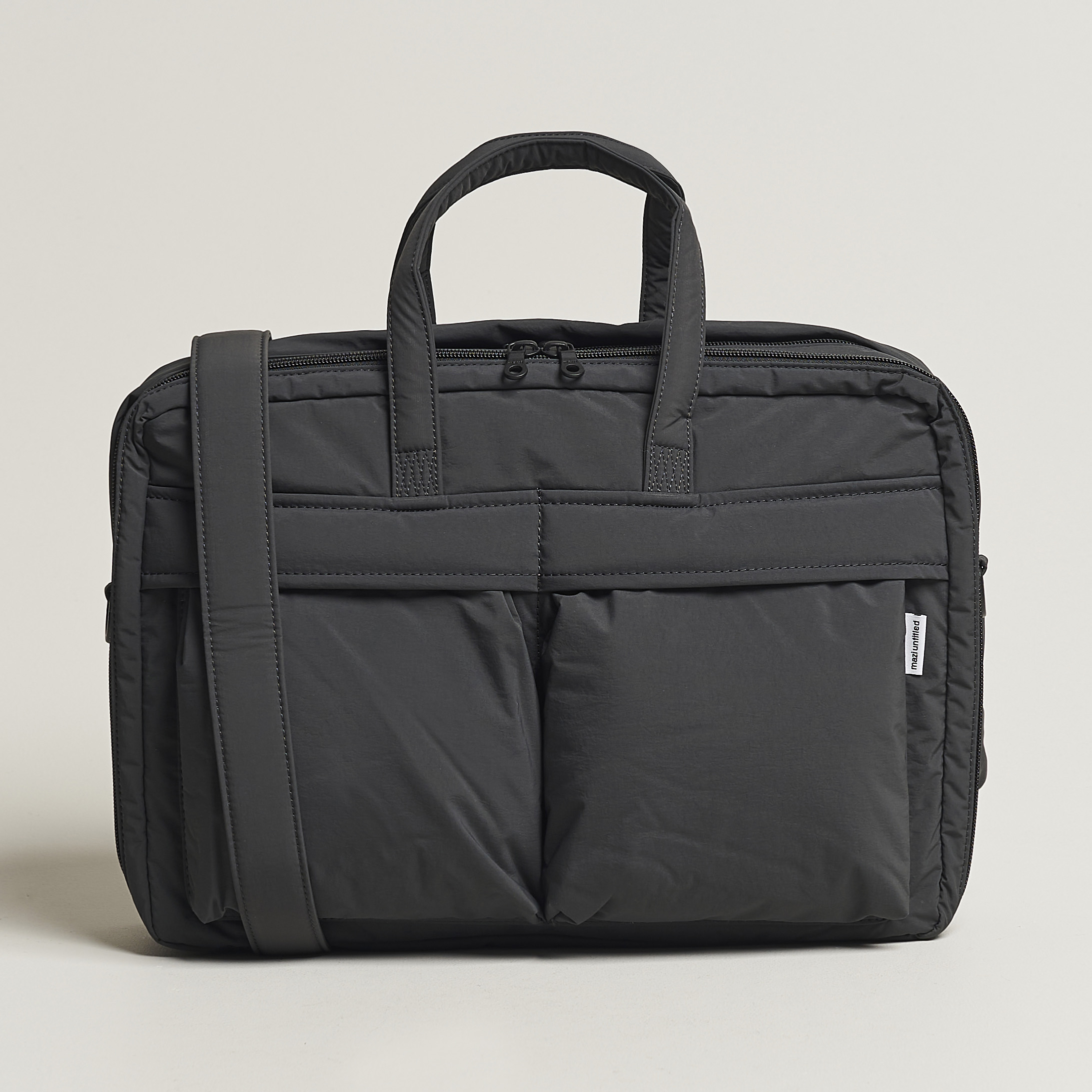 mazi untitled AM Bag 02 Nylon Briefcase Grey su CareOfCarl.it