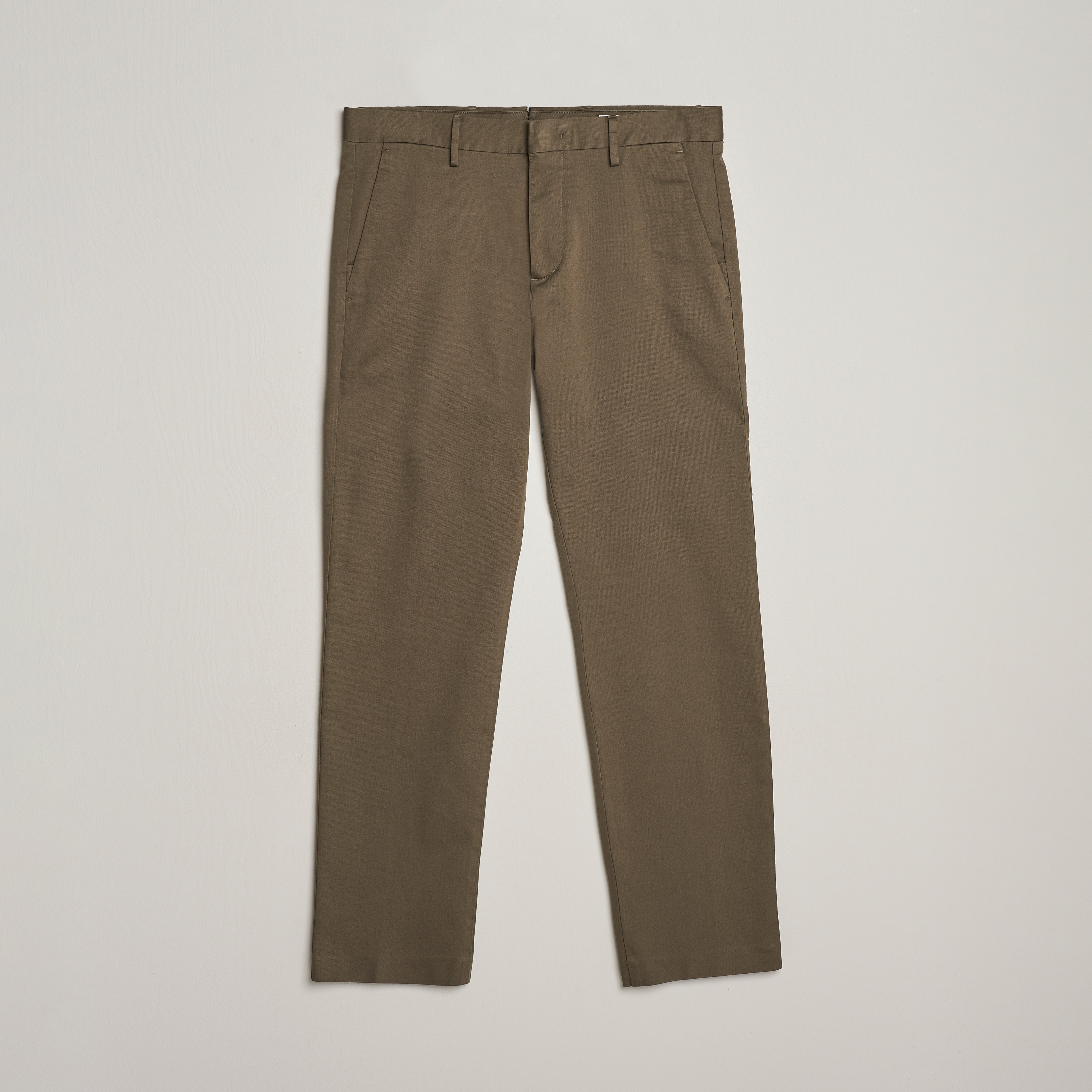 NN07 Theo Regular Fit Stretch Chinos Capers Green su CareOfCarl.it