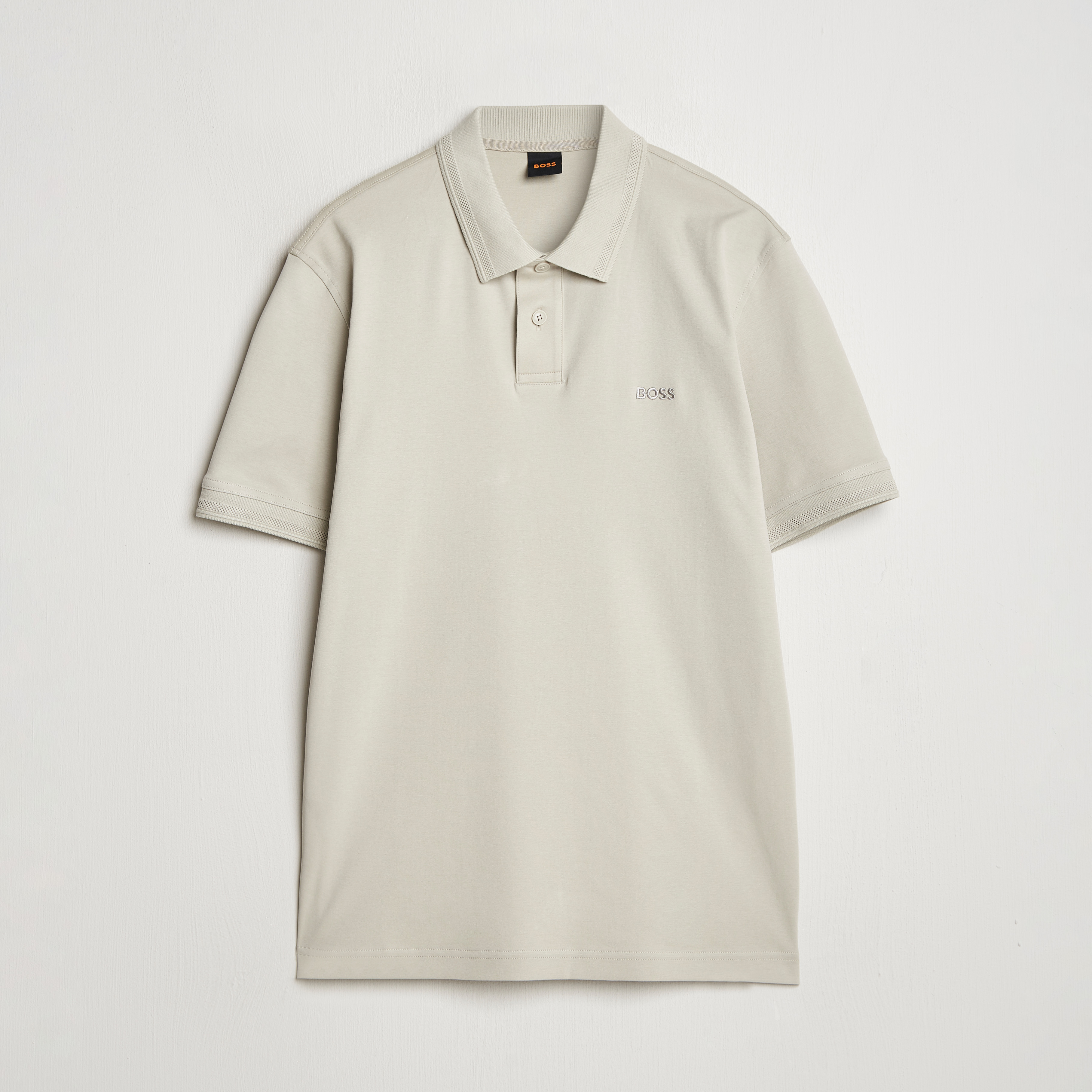 BOSS ORANGE Interlock Polo Light Beige su CareOfCarl.it