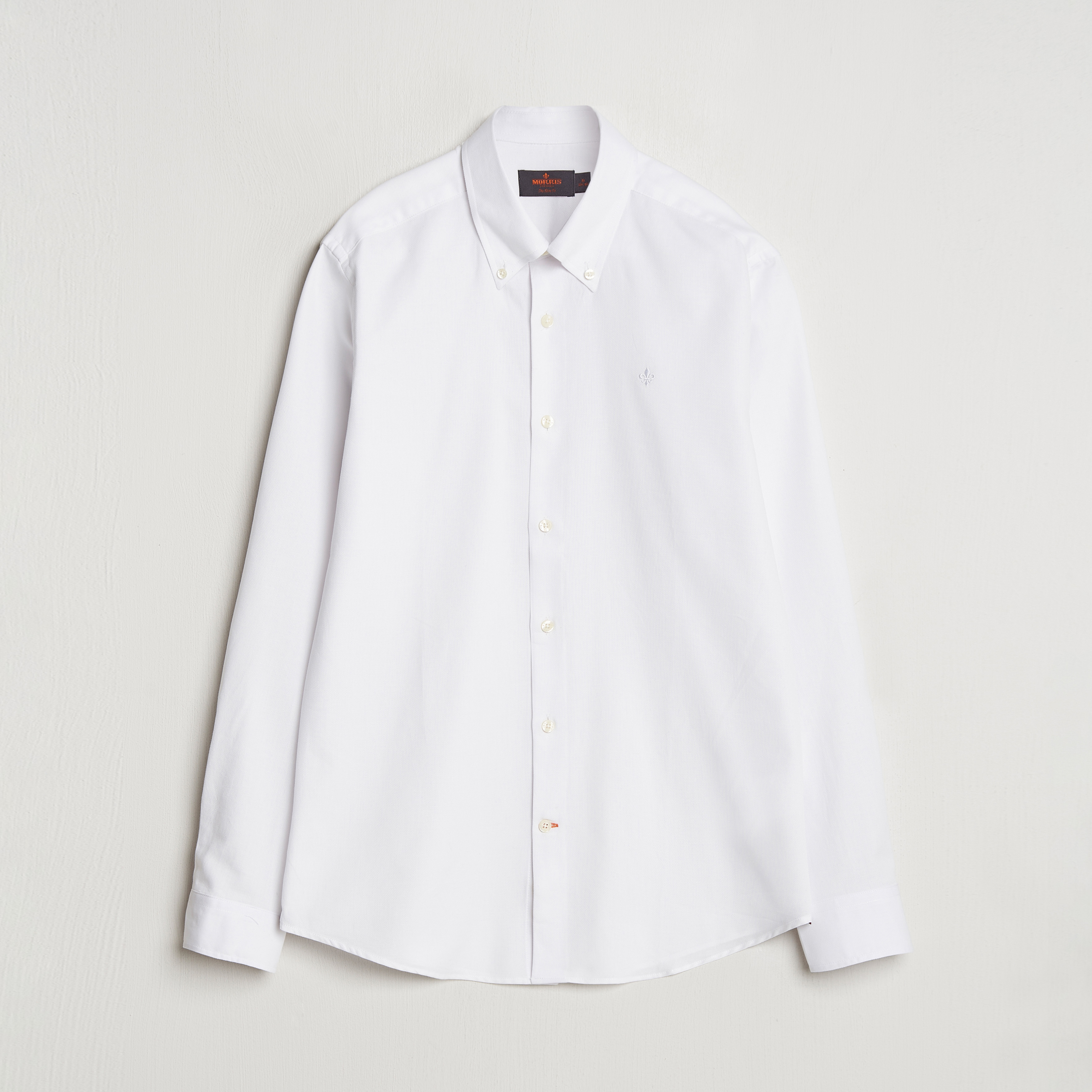 Morris Slim Fit Structured Shirt White su CareOfCarl.it
