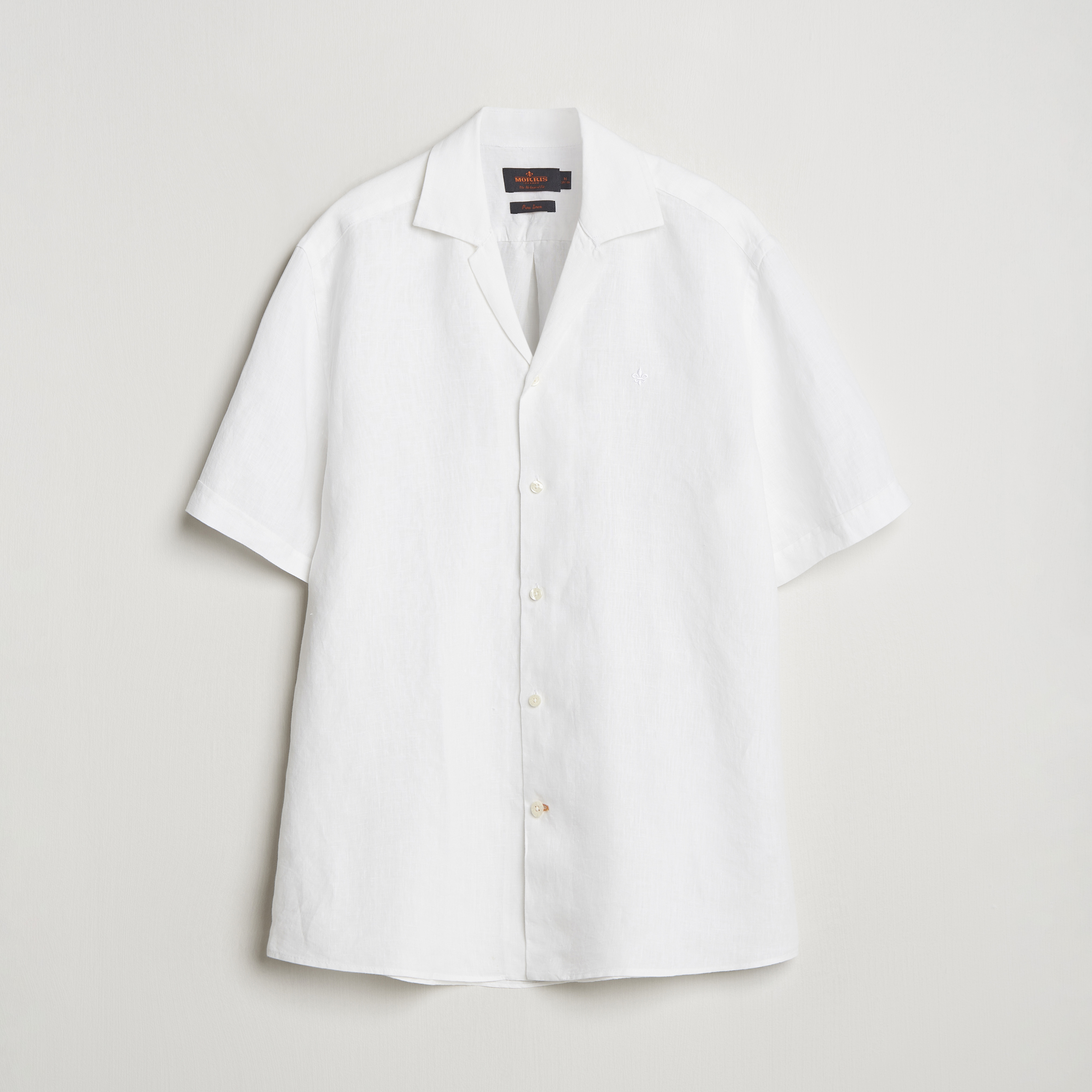 Morris Resort Linen Shirt White su CareOfCarl.it