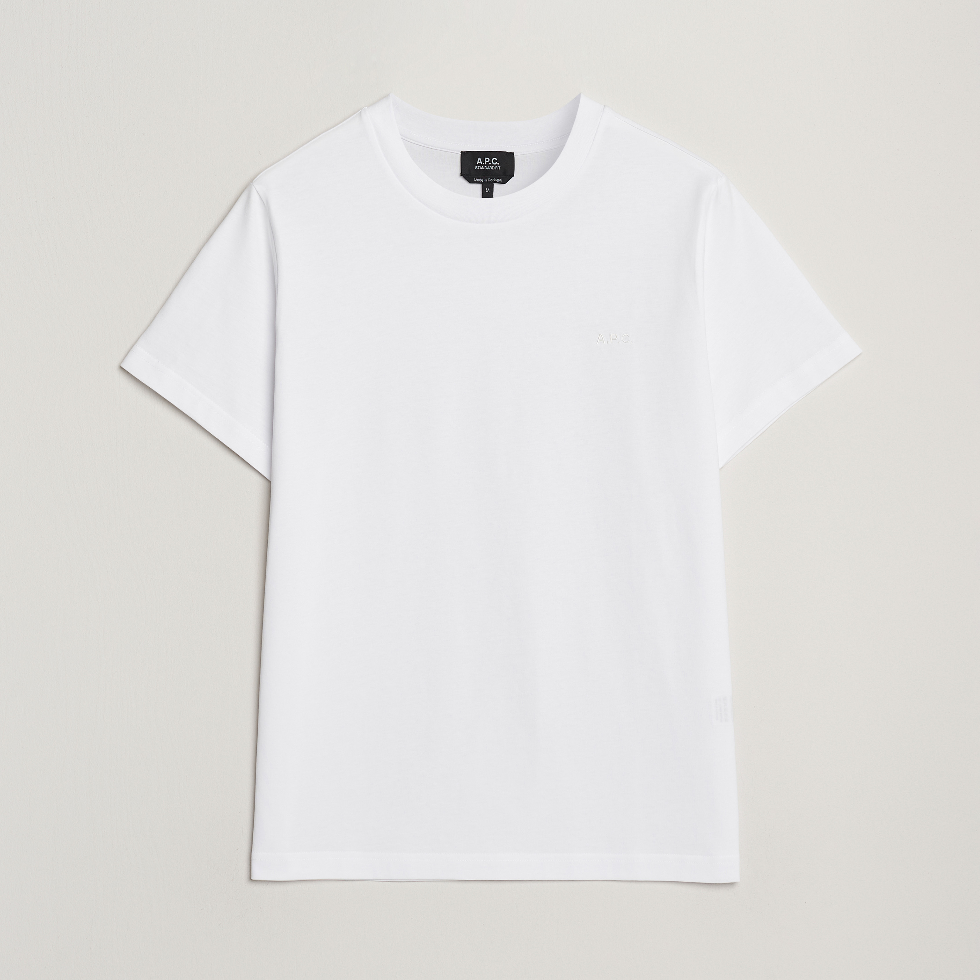 A.P.C. Embroidered APC T-Shirt White su CareOfCarl.it