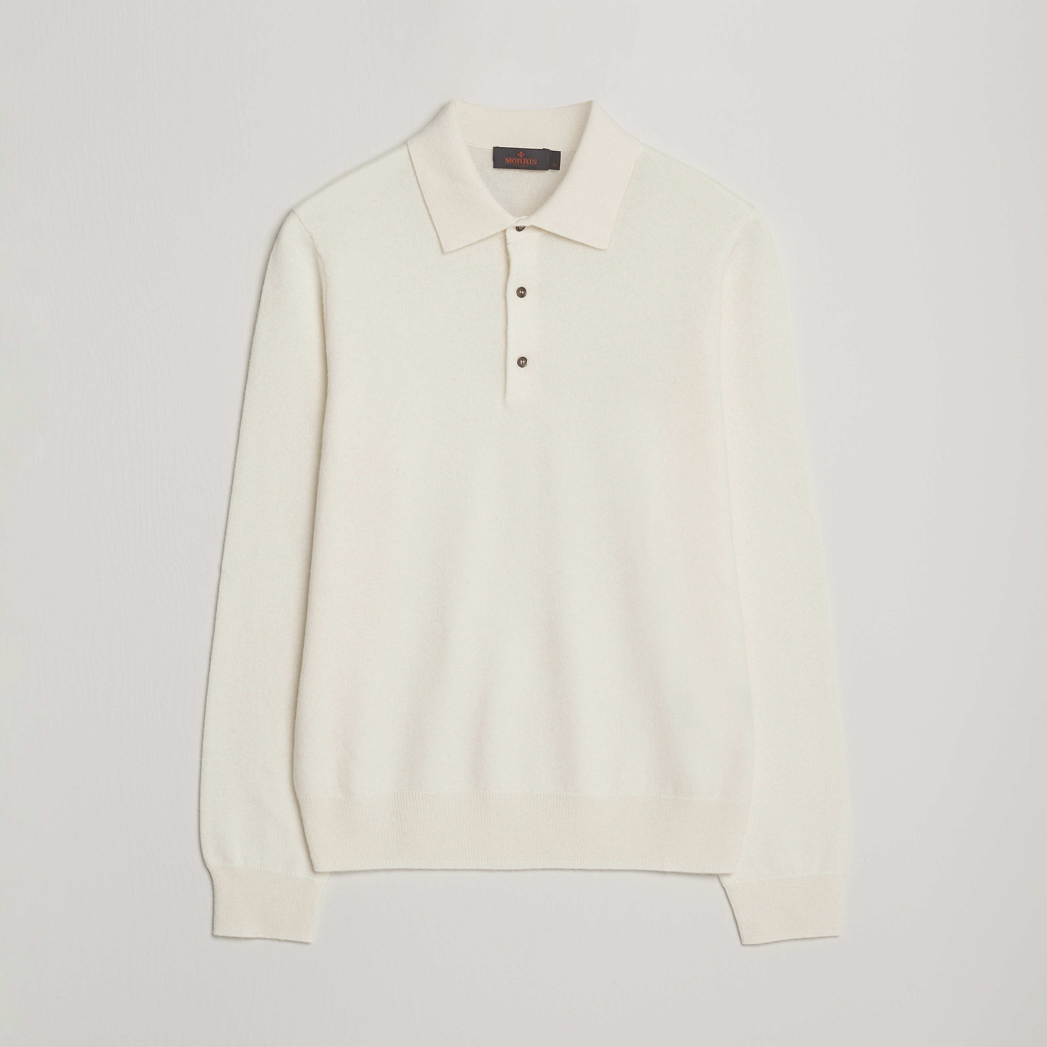 Morris Cashmere Polo Neck Off White su CareOfCarl.it